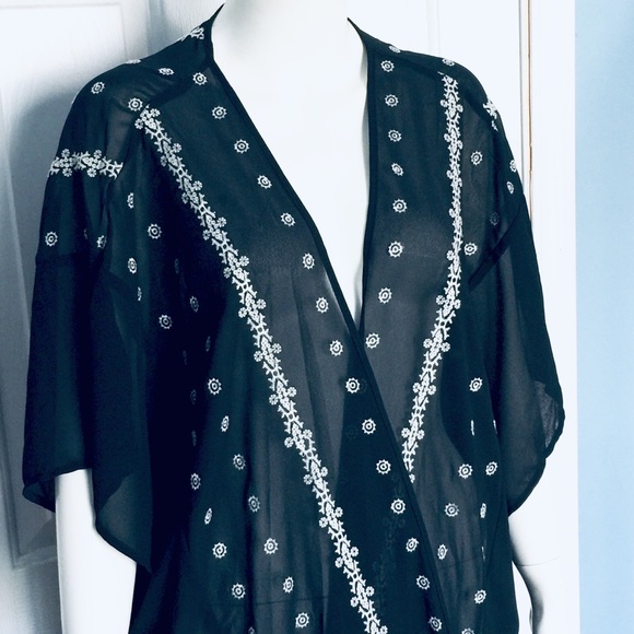 Double Zero | Tops | Double Zero Nwt Fringe Western Sheer Shrug S ...
